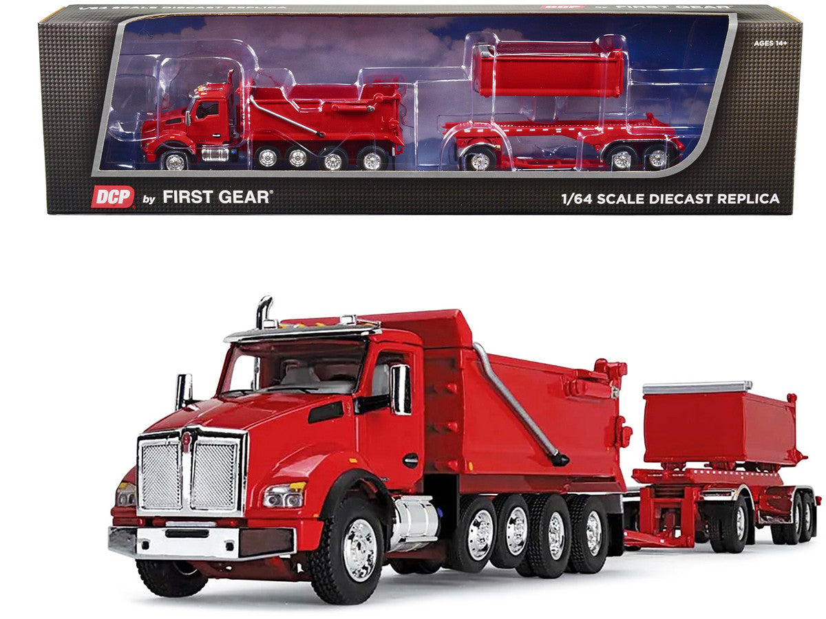 Kenworth T880 Rogue Dump Truck and Rogue Transfer Dump Trailer Nice Car Collection