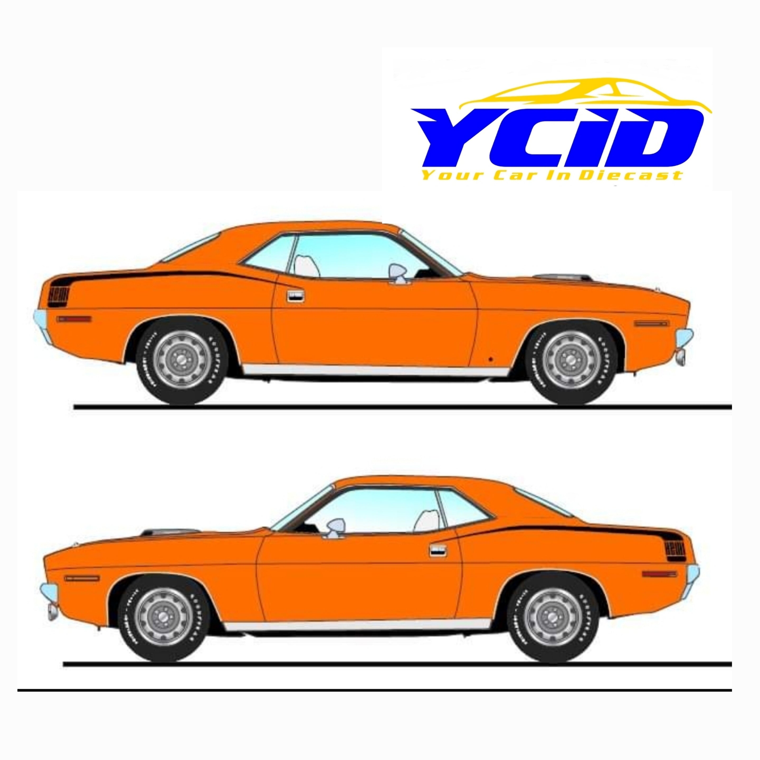 (PRE-ORDER Q1, 2025) 1970 Plymouth Hemi Cuda, Coupe, Vitamin C Orange ...