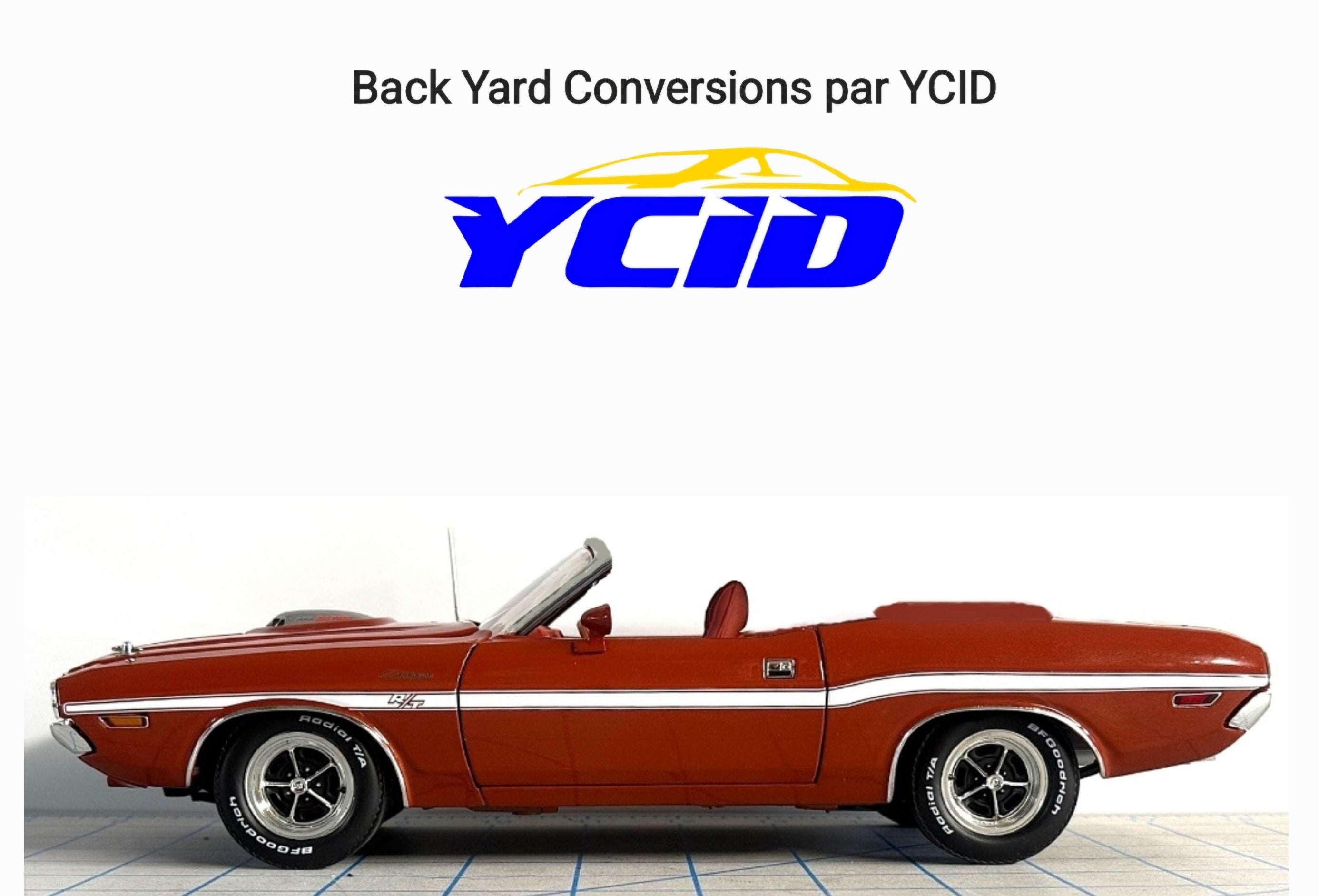 BYC par YCID #70, 1970 Dodge Challenger R/T, Deep Burnt Orange, Décapo ...