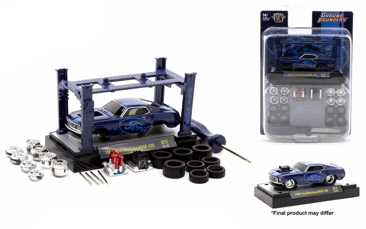 1969 Ford Mustang Boss 429 (M2 Machines-Model-Kit) – Nice Car Collection