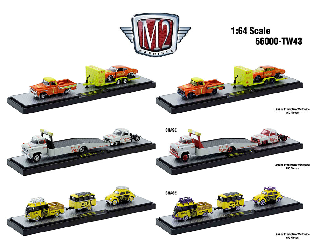 (PRE-ORDER 2026) M2 Machines-Auto-Haulers Coca-Cola Release TW43 - 3-P ...