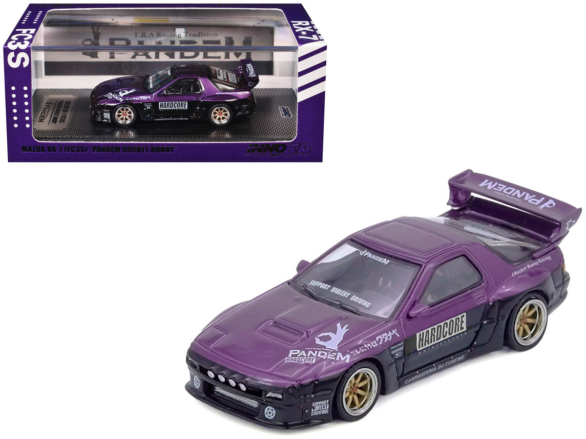 INNO64 1/64 MAZDA RX7 (FC3S) "PANDEM ROCKET BUNNY" Purple IN64-RX7FCP ...