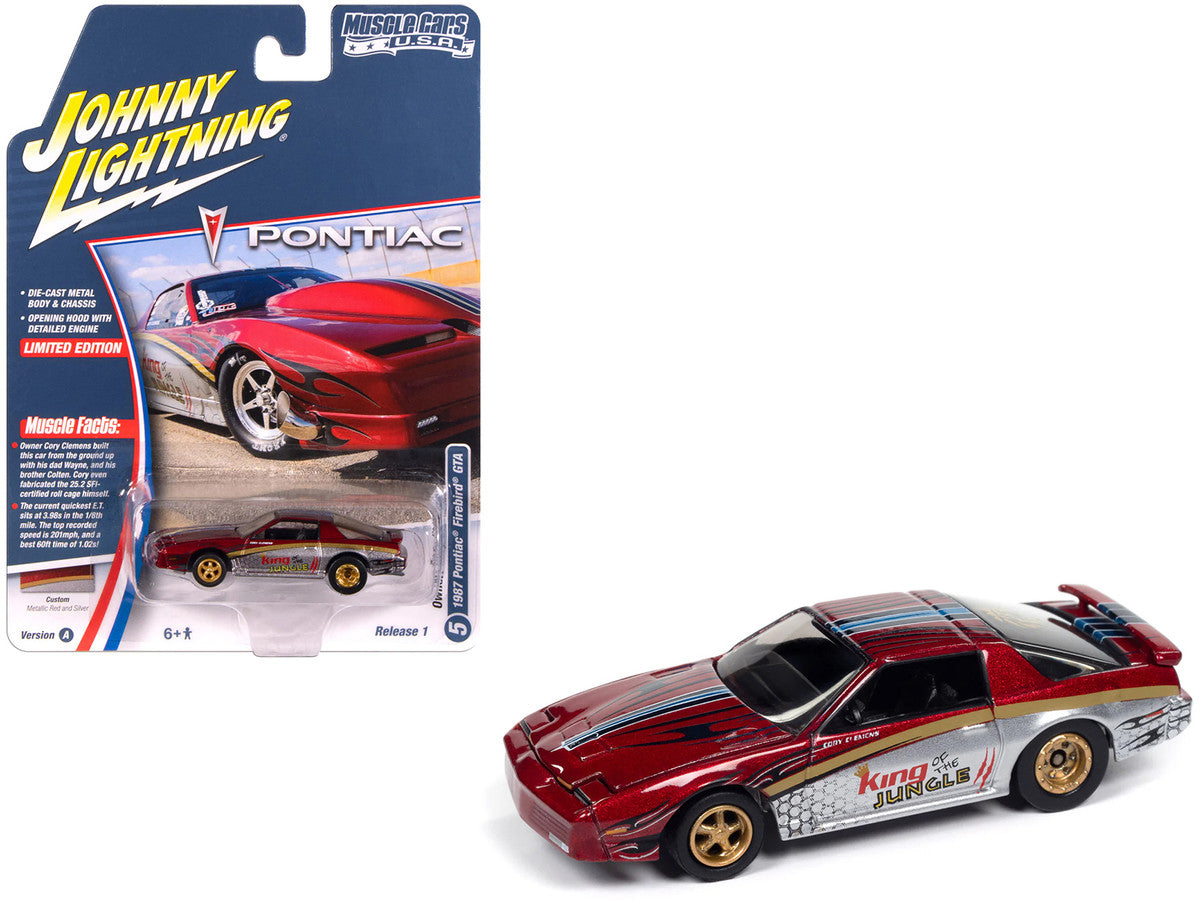 Johnny Lightning-1987 Pontiac Trans Am King of the Jungle (Metallic Re ...