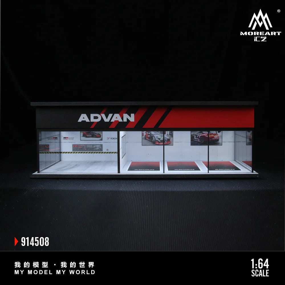 MoreArt 1/64 - Parking Exhibition Hall - "Advan" - MO914508 – Nice Car ...