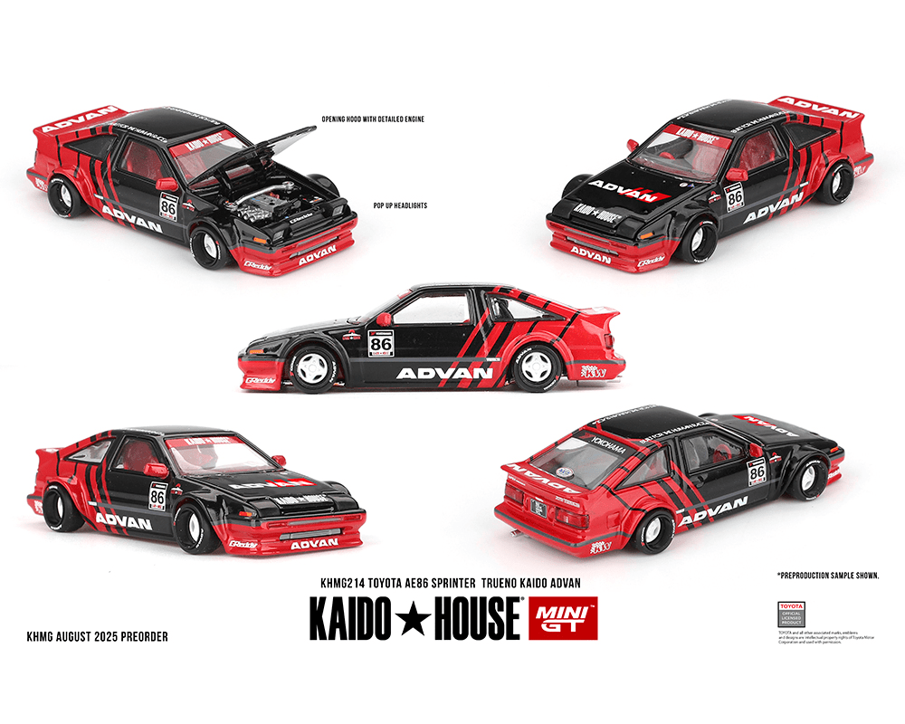 (PRE-ORDER 2025) Kaido House x Mini GT - Toyota AE86 Sprinter Trueno K ...