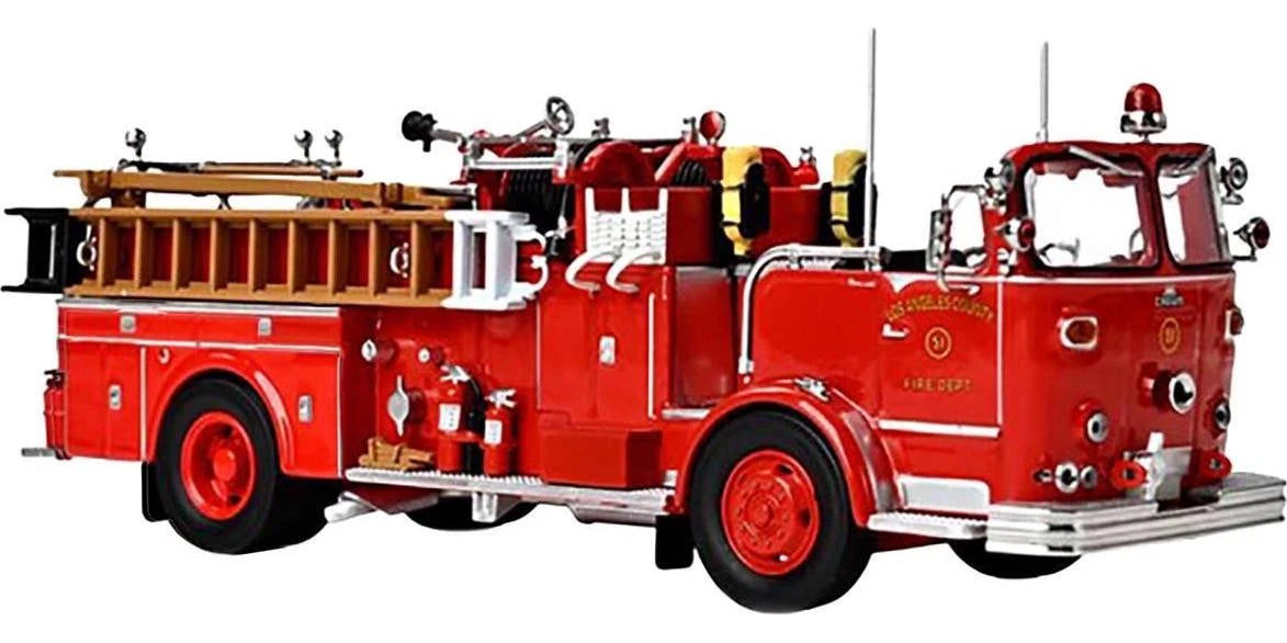 1965 Crown Firecoach Fire Engine LA County Fire Department Emergency ...