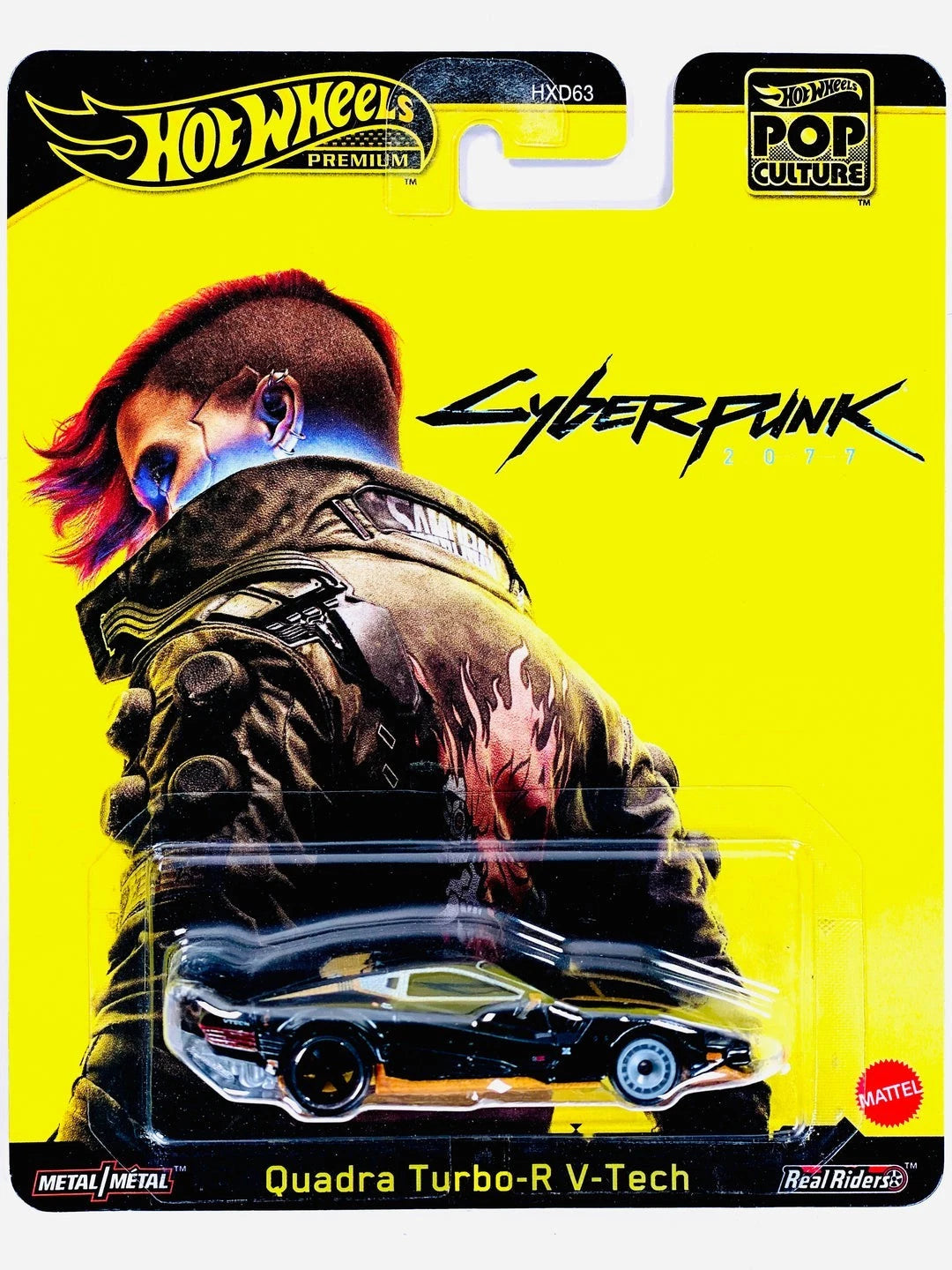 QUADRA TURBO-R V-TECH "Cyberpunk 2077" (JBL57) - 2025 Hot Wheels Premi ...