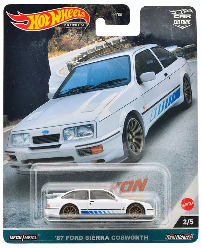 2/5, '87 Ford Sierra Cosworth, HKC54 HOT WHEELS PREMIUM CAR CULTURE, C ...