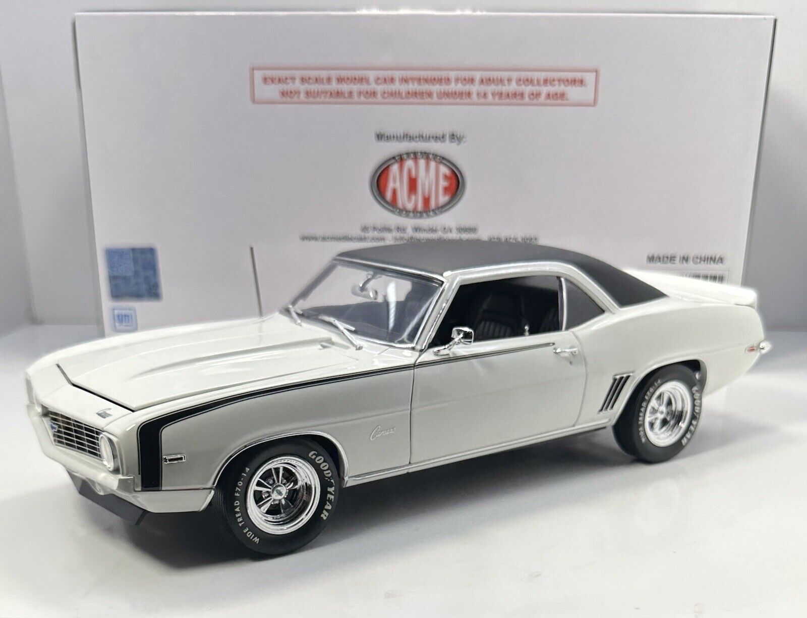 1969 CHEVROLET COPO 427 CAMARO WHITE VT – Nice Car Collection