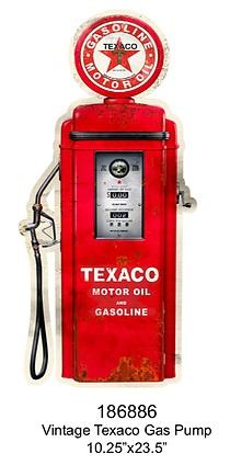 Embossed Sign "Texaco Pump Gas" – Nice Car Collection