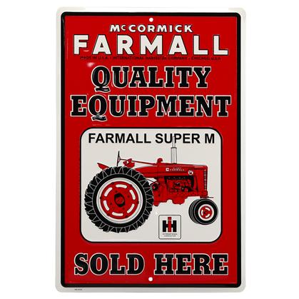 FARMALL QUALITY EQUIPMENT TIN SIGN (12"x18") – Nice Car Collection